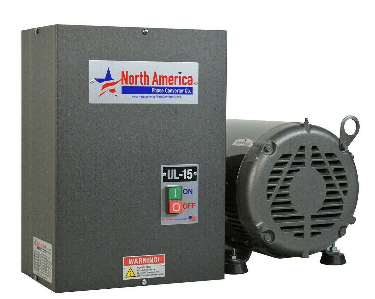 UL-15 Pro-Line 15HP UL Listed CONVERTIDOR DE FASE ROTATORIO CONVERTIDO ...