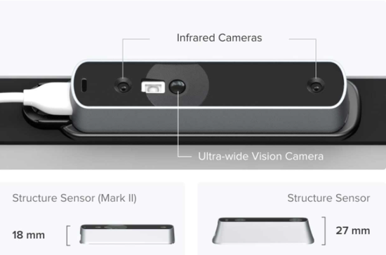 Structure Sensor Mark II Pro Bundle by Occipital 3D escaner – Marketify.mx